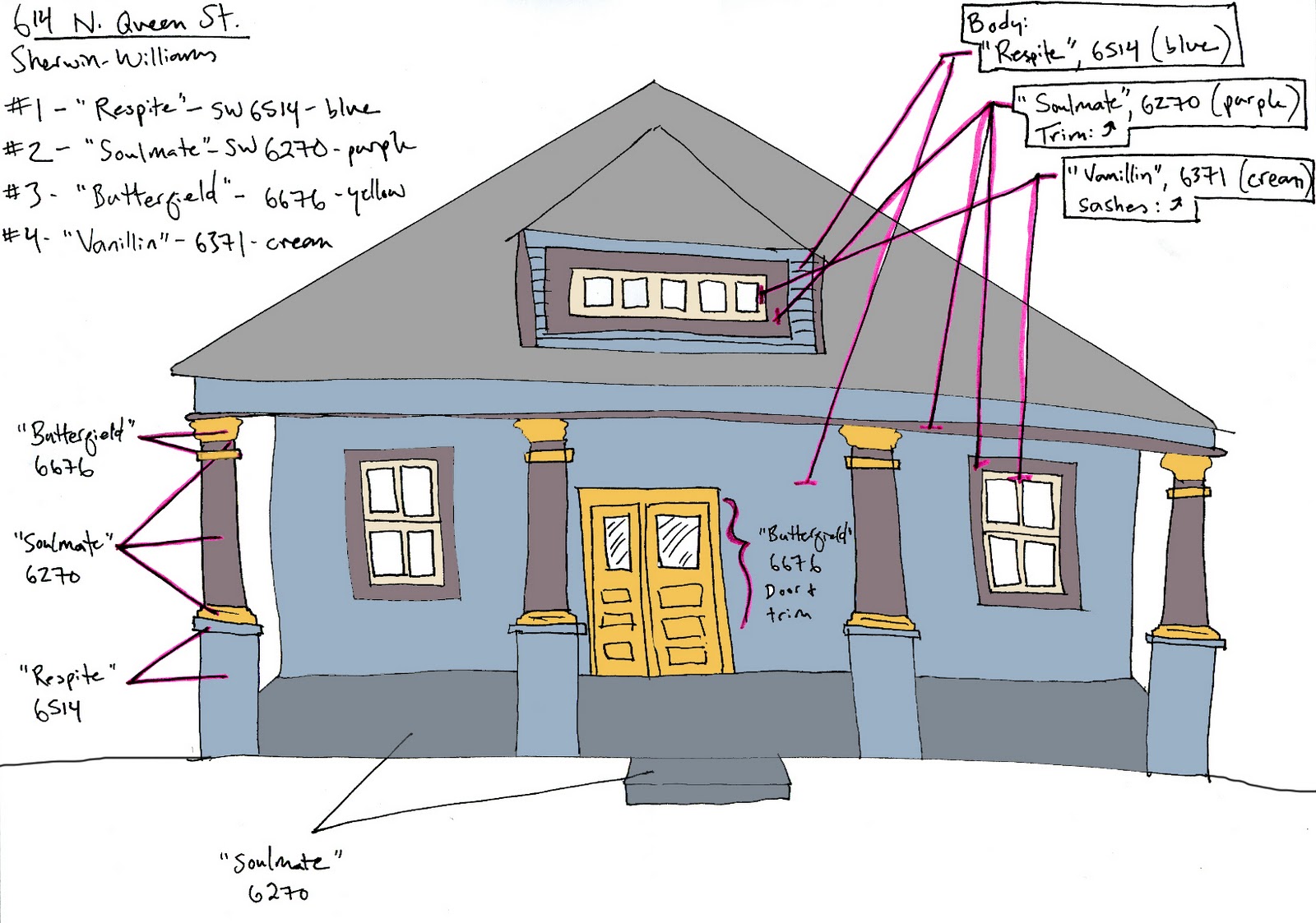 The Middle House: Colors!