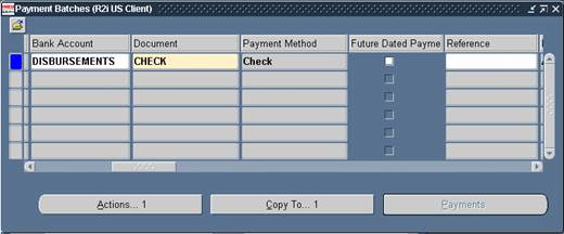 Oracle Applications: Oracle Applications 11i Account Payables Check Payments