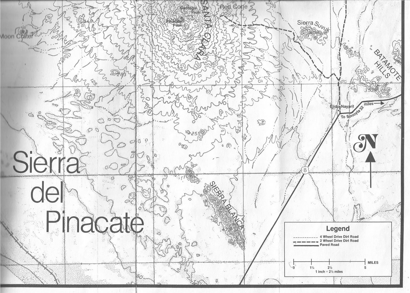 Tlamatzinco: SIERRA DEL PINACATE, SON.MÉXICO