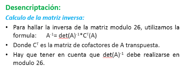 CIFRADO DE HILL - Making Code