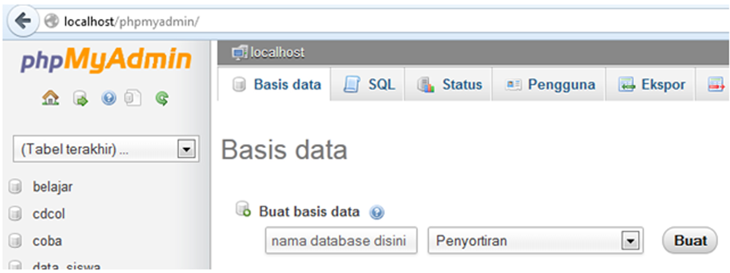 Yudhie Jagoan D'GoLL: Form Input dan Tampil Data Php