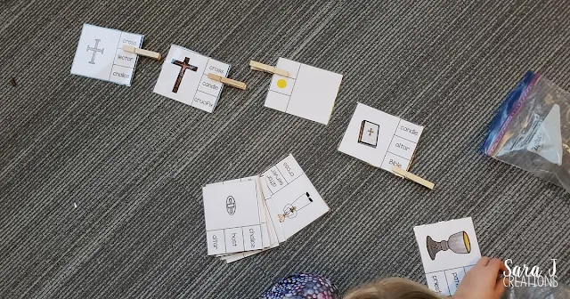 Learning the Items from the Catholic Mass | Sara J Creations