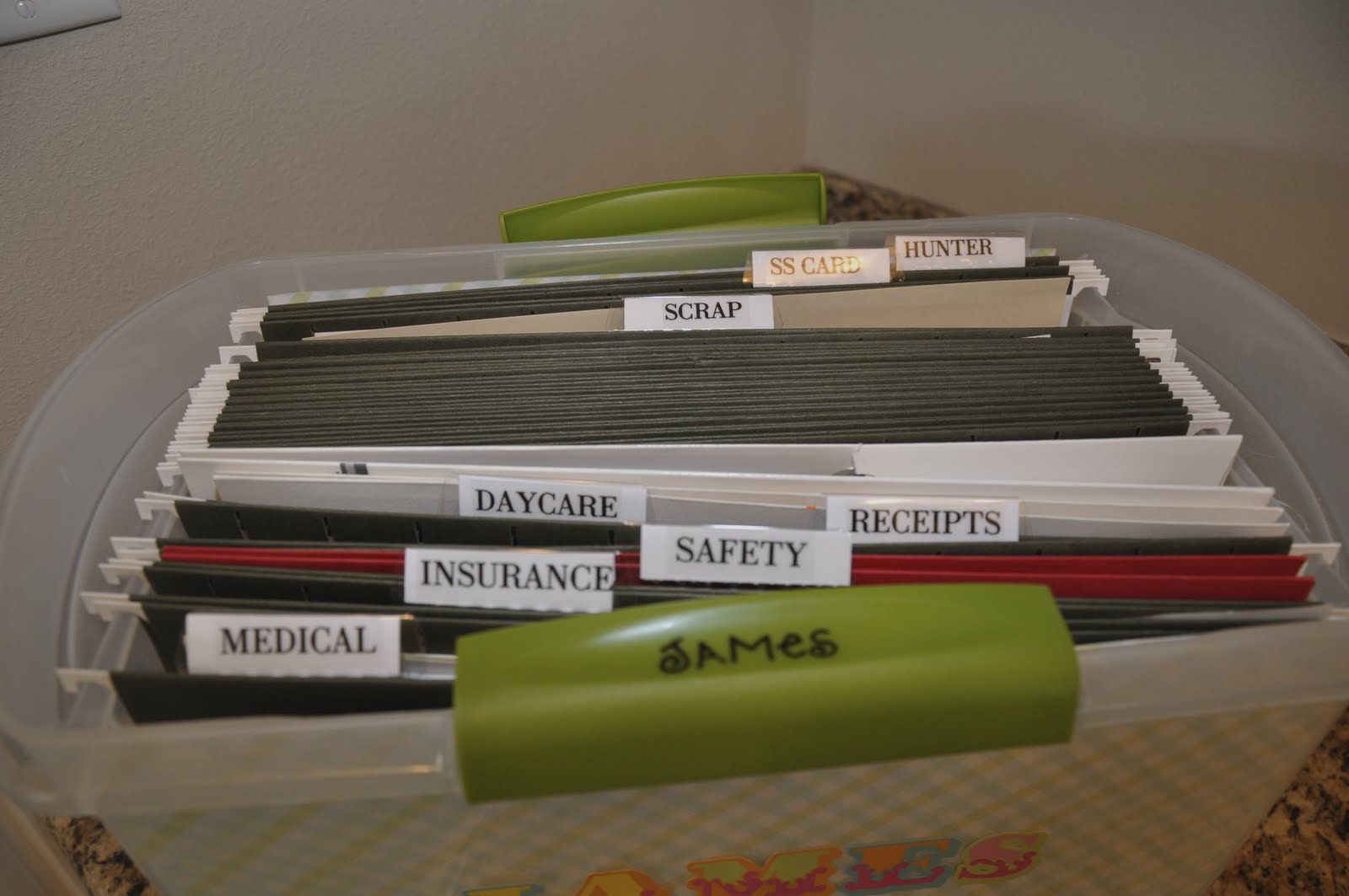 Spring Cleaning & Organizing Paper Clutter} • Honey We're Home