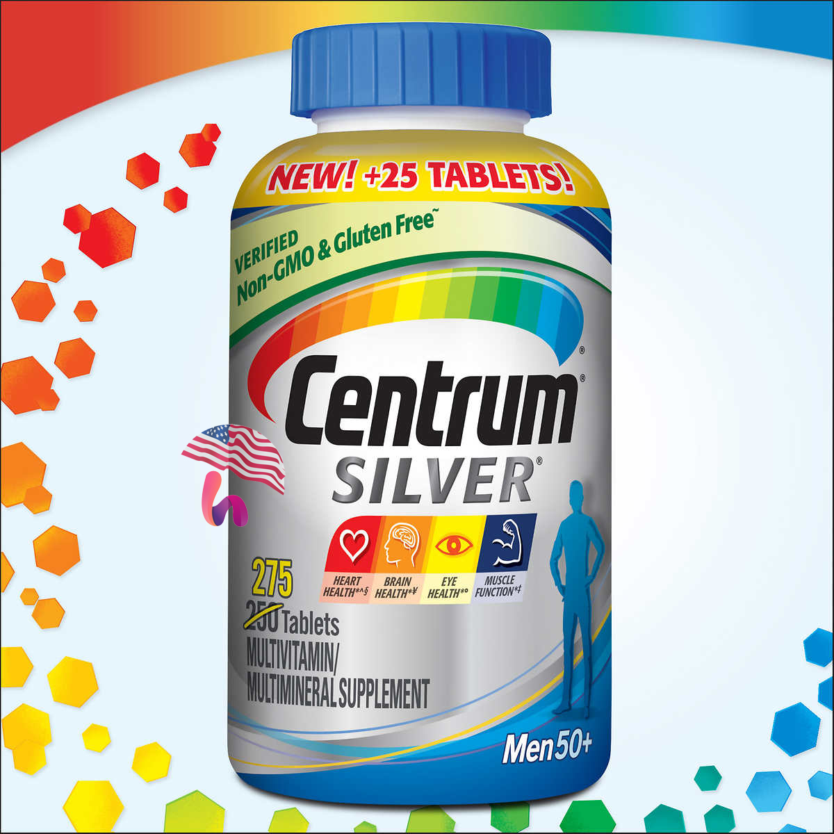 Centrum Silver Men 50+ 275 viên - Hàng Mỹ Xách Tay - Chuyên cung cấp ...