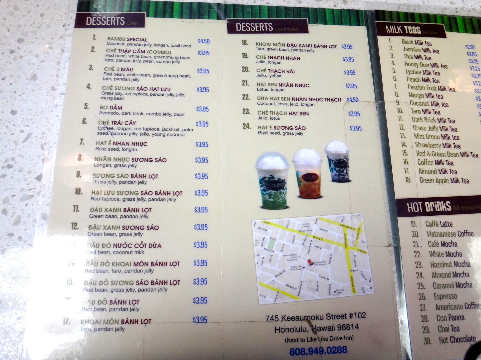 The Fashionably-Forward Foodie: Bambu Desserts and Drinks