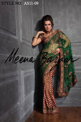 Wallpaper Clothes 2011: Exclusive Wedding Collection Sarees By Meena ...