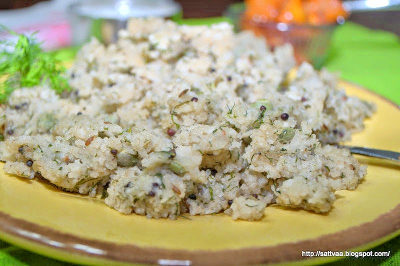 Sattvaa: Akki Tari (Rice rava) Uppittu - an old classic rejuvenated ...