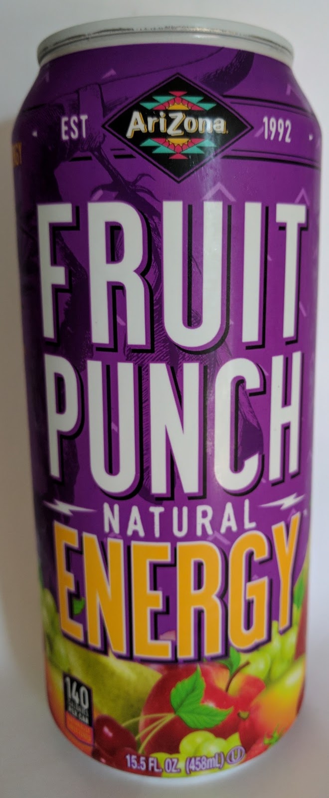 Caffeine King: Arizona Fruit Punch Natural Energy Drink Review