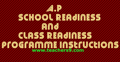 A P School Readiness and Class Readiness programme Instructions ...