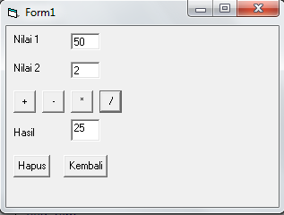 Program Aplikasi Kalkulator Menggunakan Visual Basic 6.0 - Kompasiana.com