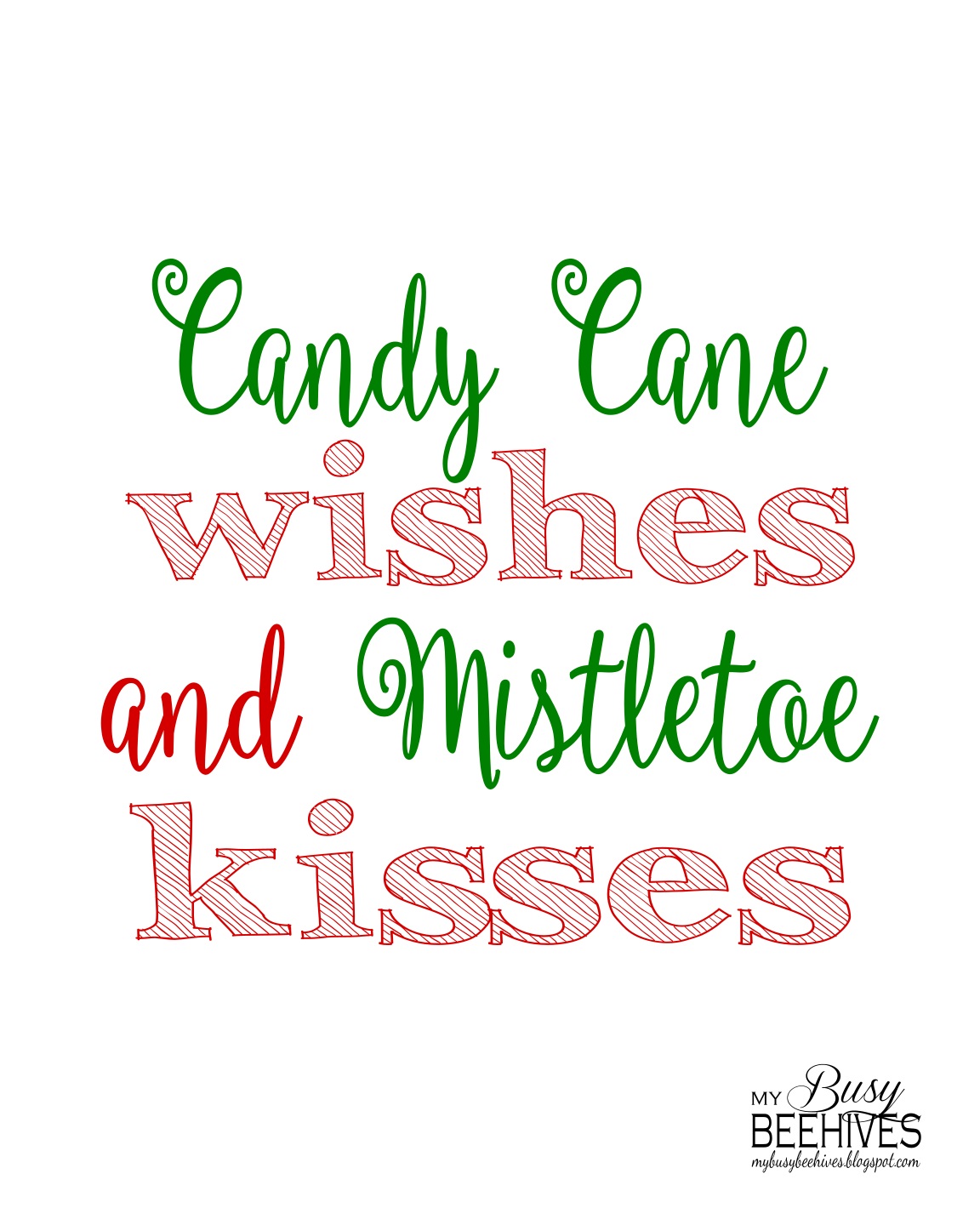 My Busy Beehives...: Free Christmas Printables