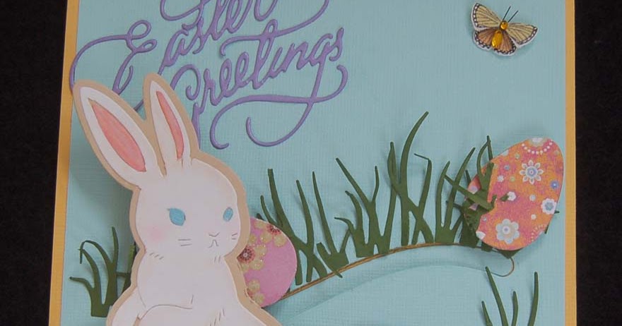 Lynn's Craft Blog: Bunny with Eggs Slider Card