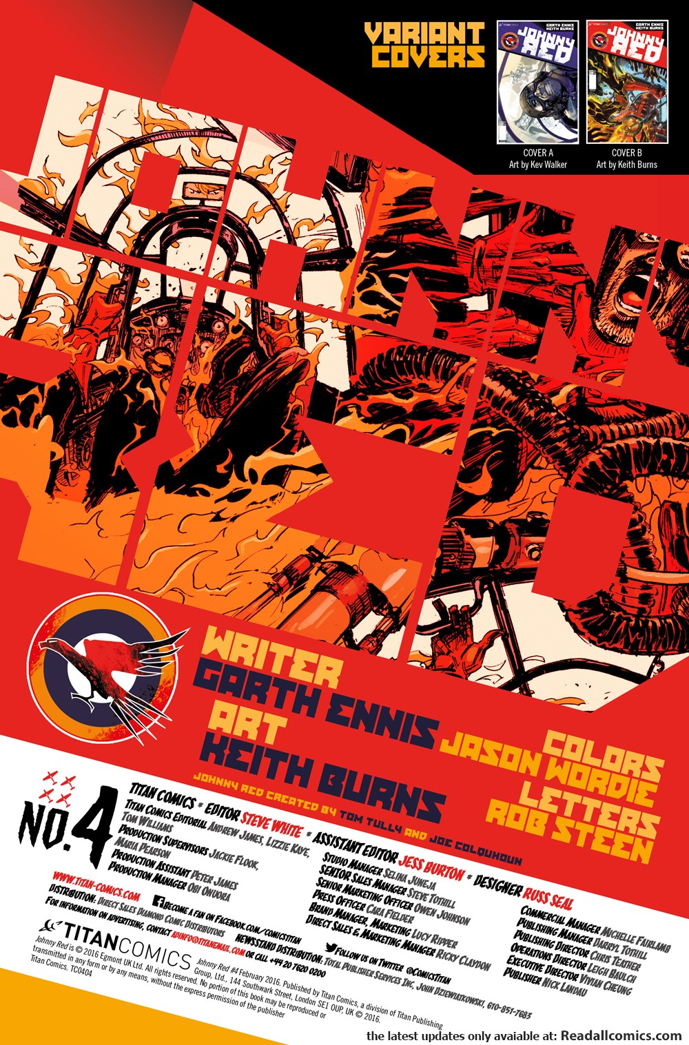 Johnny Red 004 2016 | Read Johnny Red 004 2016 comic online in high ...