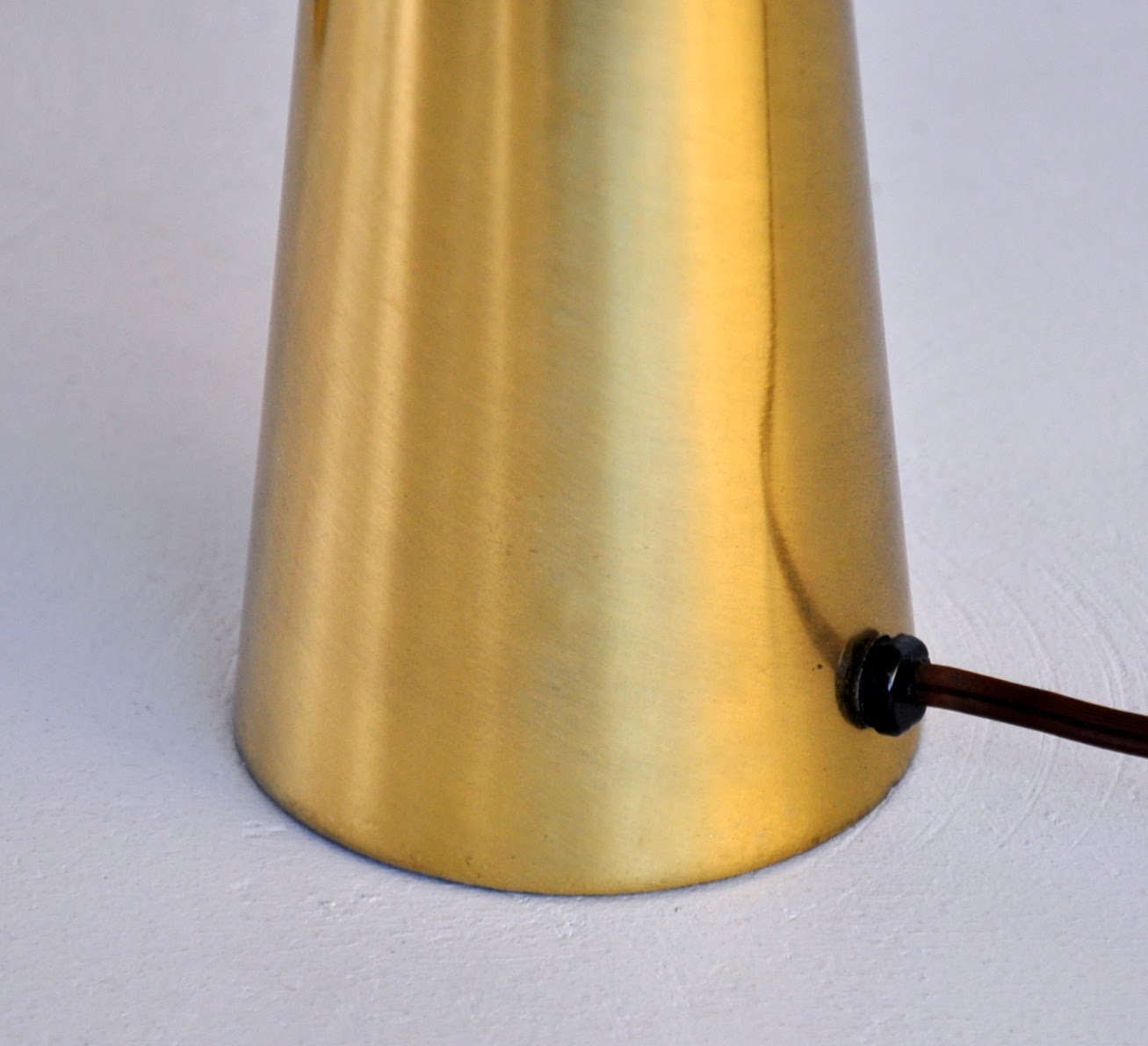 SELECT MODERN: Pair of Tony Paul Cone Lamps