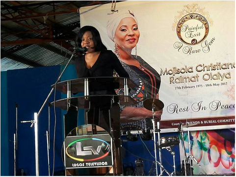 First photos from the ongoing service of songs for the late Moji Olaiya ...