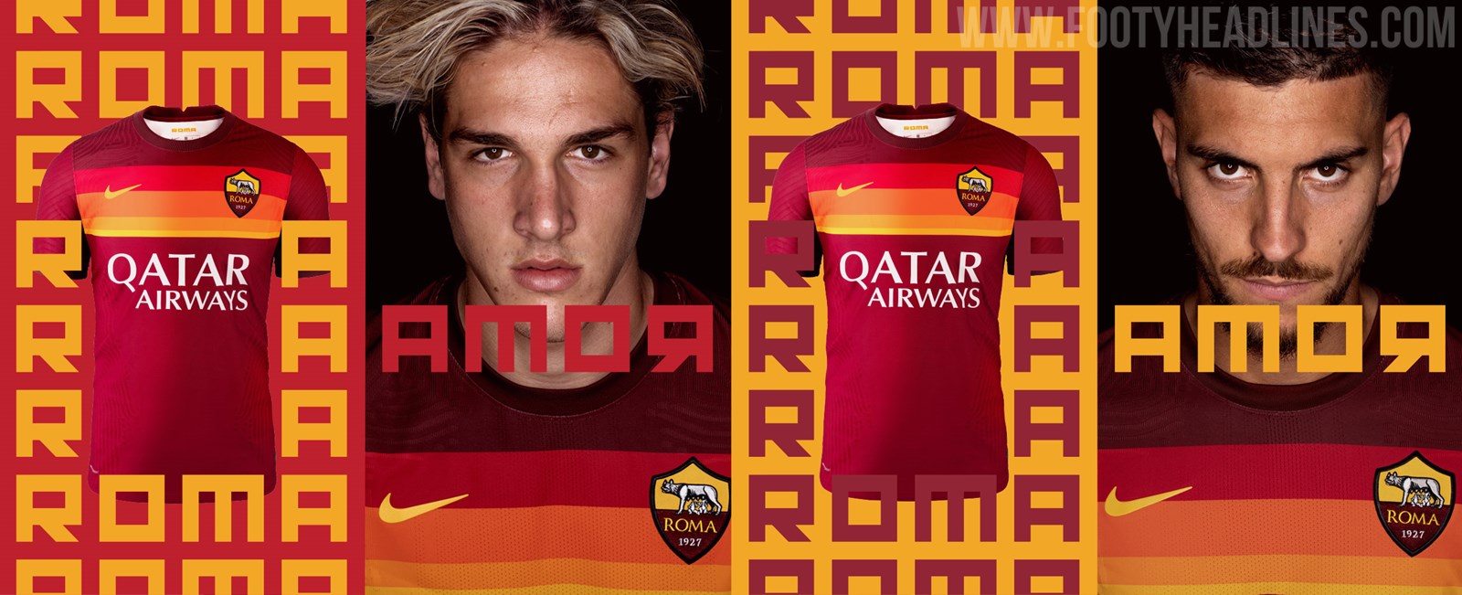 AS Roma 20-21 Home Kit Released - Footy Headlines