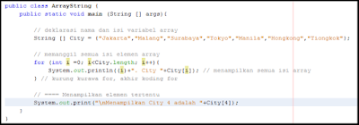 Contoh Array | Array 1 Dimensi ~ Materi Java Pemula