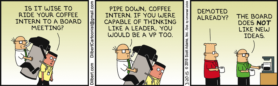 Dilbert Watch: The fall and rise of Wally -- When one door closes ...