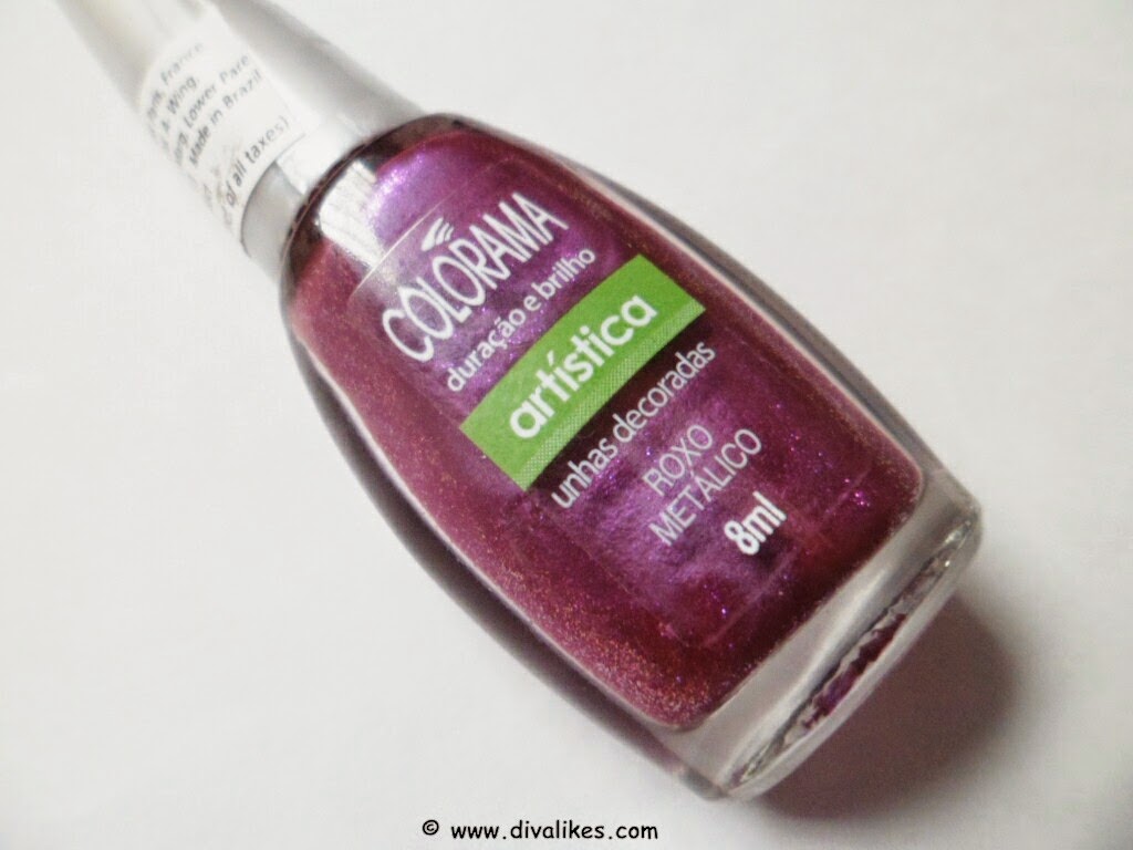 Maybelline Colorama Nail Enamel Roxo Metalico Review | Diva Likes