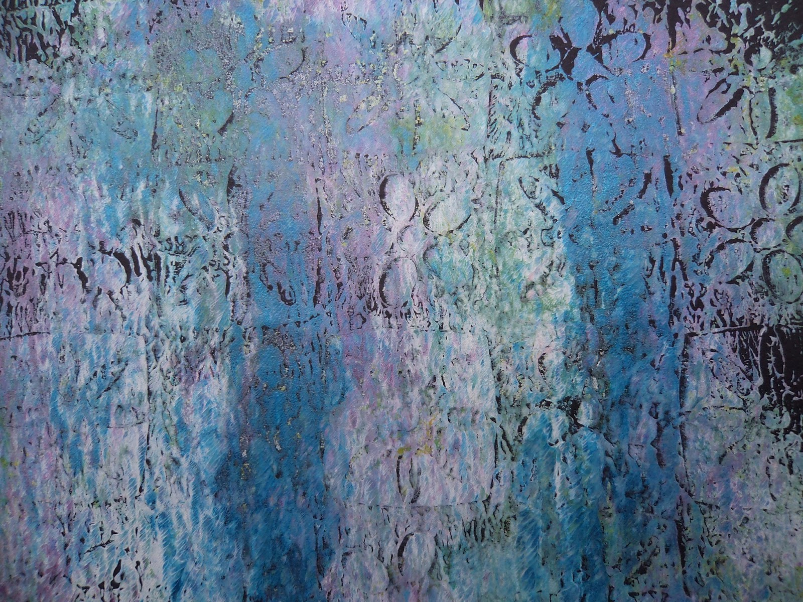 Texture Trail: Gelli Plate Printing-Third Time