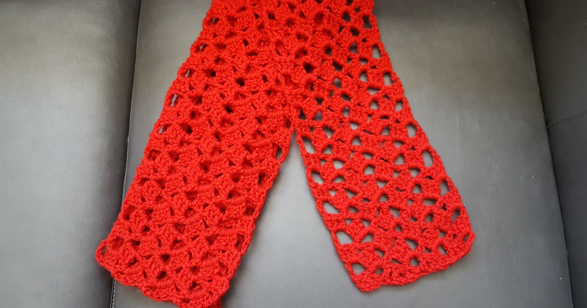 My Patchwork Quilt: CROCHET LACY SCARF