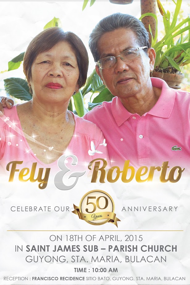 robotfrancisco's Blog: Roberto and Fely 50th Anniversary