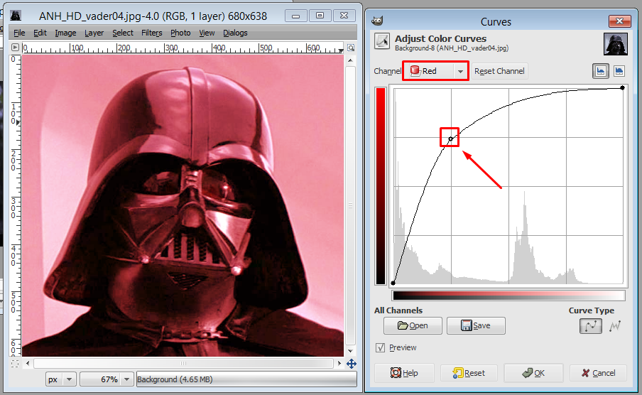 NotaRazi: GIMP Photo - Color Levels dan Curves