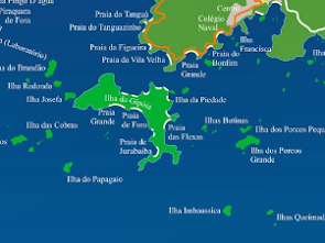 Velejando em Angra: Mapa das ilhas de Angra dos Reis