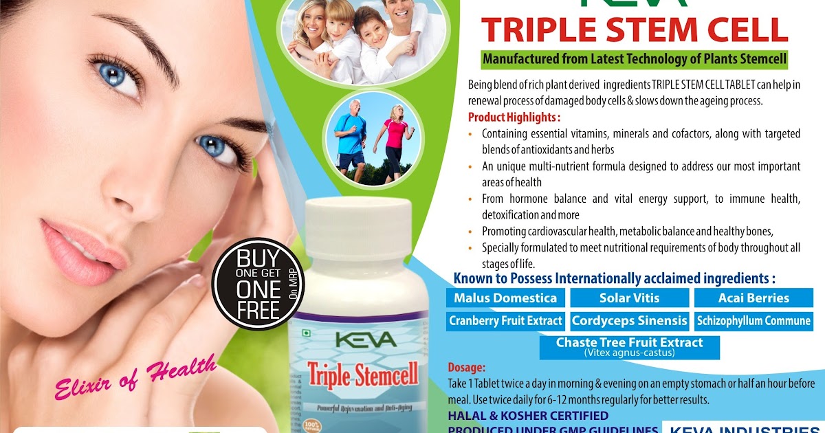 Natural way to health and wellness: Triple Stem Cell Tablets - treat ...