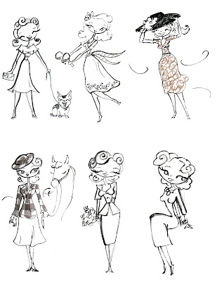 *daisy's drawings: Some 40s girls
