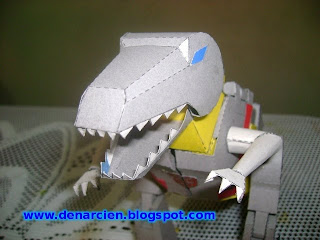 mundo denarcien: Grimlock G1 Papercraft Transformable