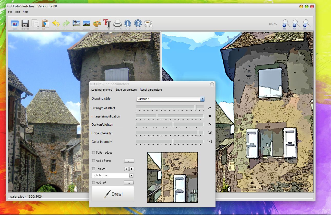 FotoSketcher News: FotoSketcher tutorial - how to apply multiple ...