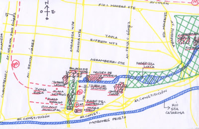 Mónica Méndez: Mapa Centro de Monterrey