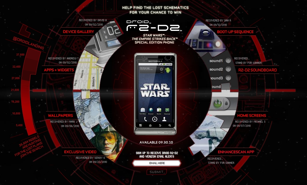 米Verizon、スターウォーズ特別仕様Androidスマートフォン「Droid R2-D2」の全仕様を発表 | GAPSIS
