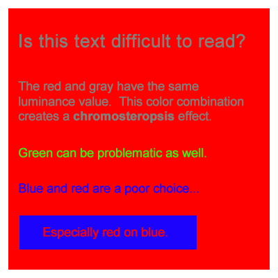 Fitekker: Bad Color Combinations