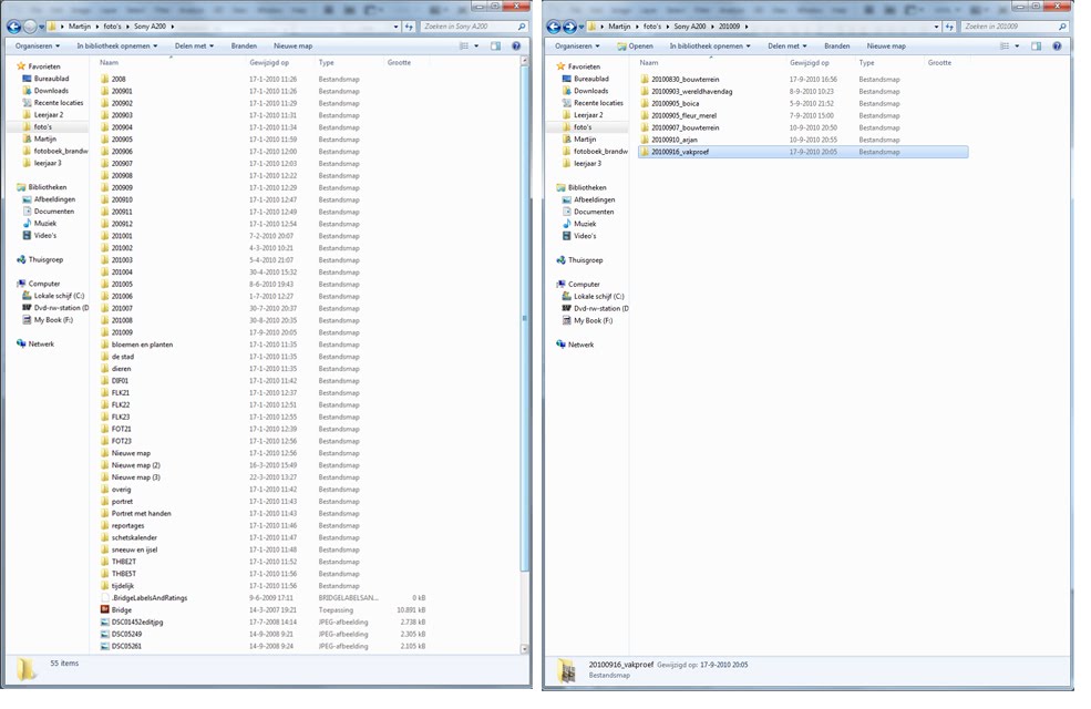 Douwe Fotografie: Mappenstructuur