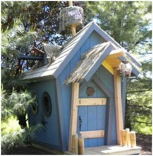 Shed Plans With Loft: Kids Crooked House Wooden Plans