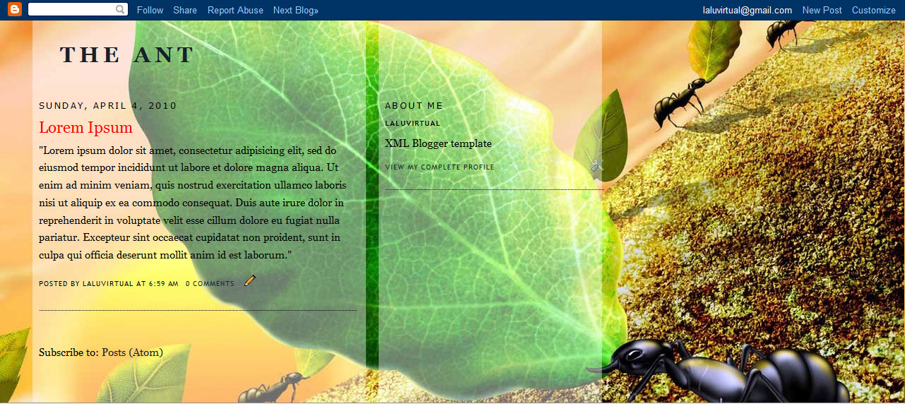 XML Blogger Templates