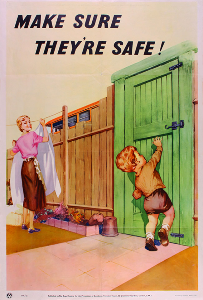 osylph stripes: vintage road safety posters