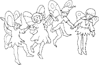 Imagini, desene, planse de colorat cu elfi