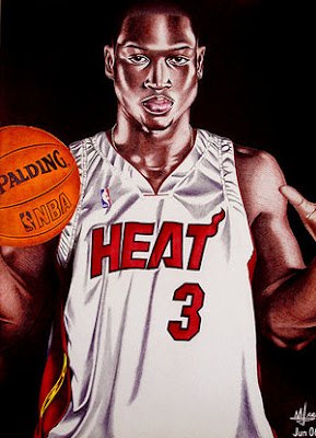 Drawing Pictures: Dwyane Wade Drawings