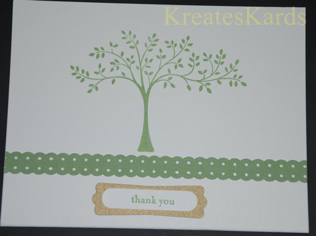 KreatesKards: Thank You Card - 4 Samples