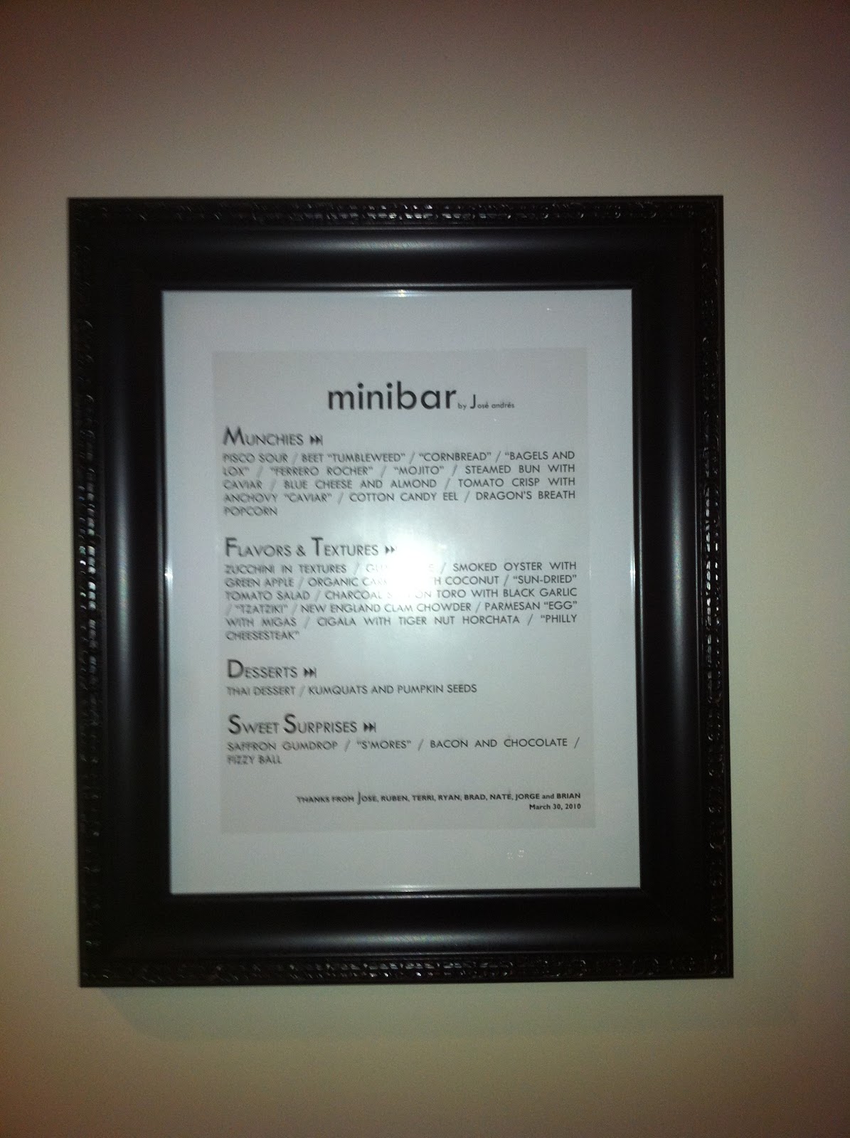 That's What She Fed: Food Crafts: Framing a Menu