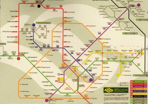 Ptitem-Postcards: Singapore metro map... from China