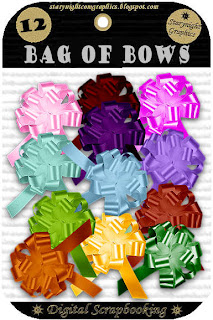 Starynight.Com Digital Scrapbook Kits: Bag of Bows