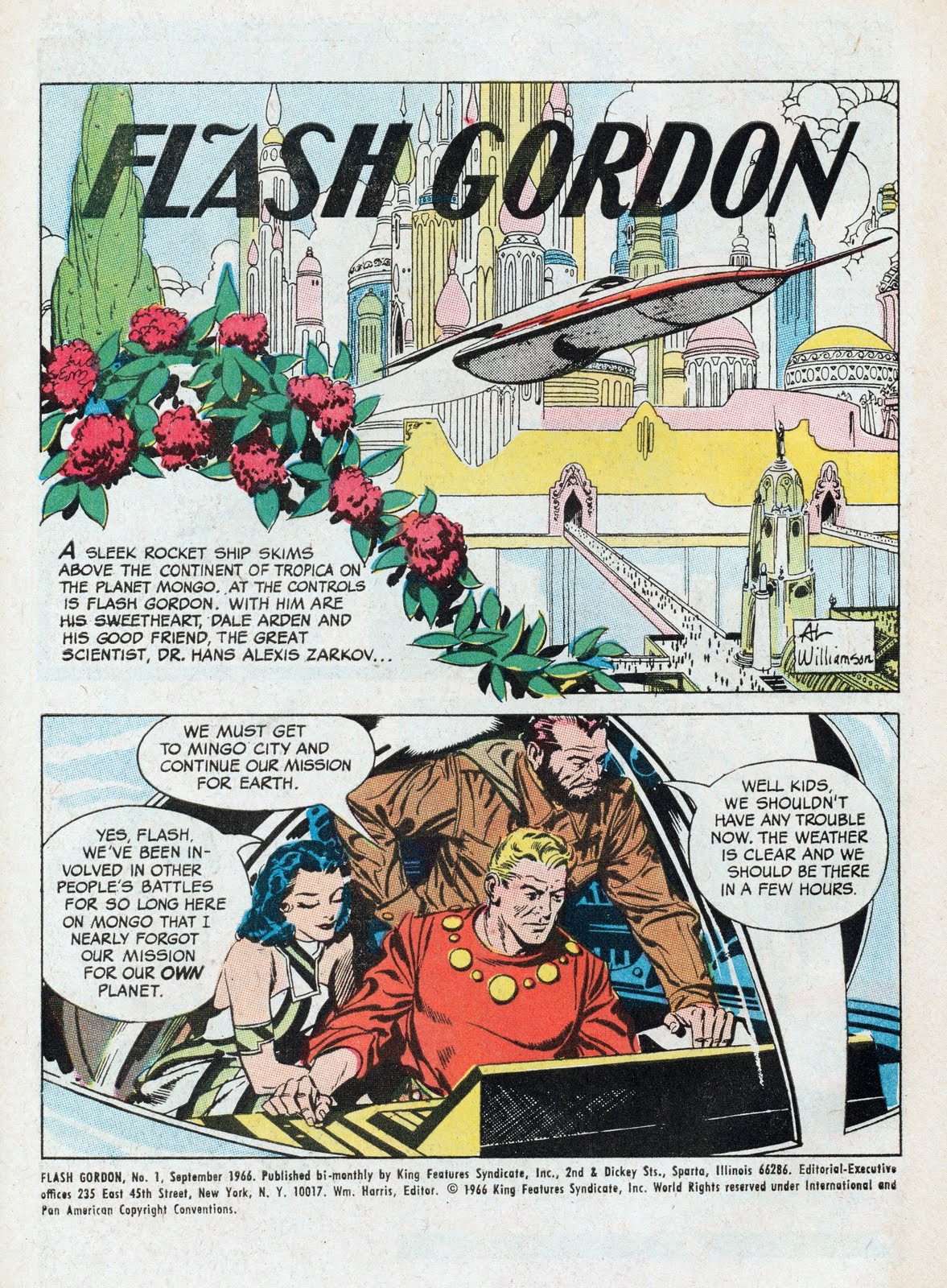 Out Of This World: In Memory of Al Williamson: Flash Gordon 1 (Sept. 1966)