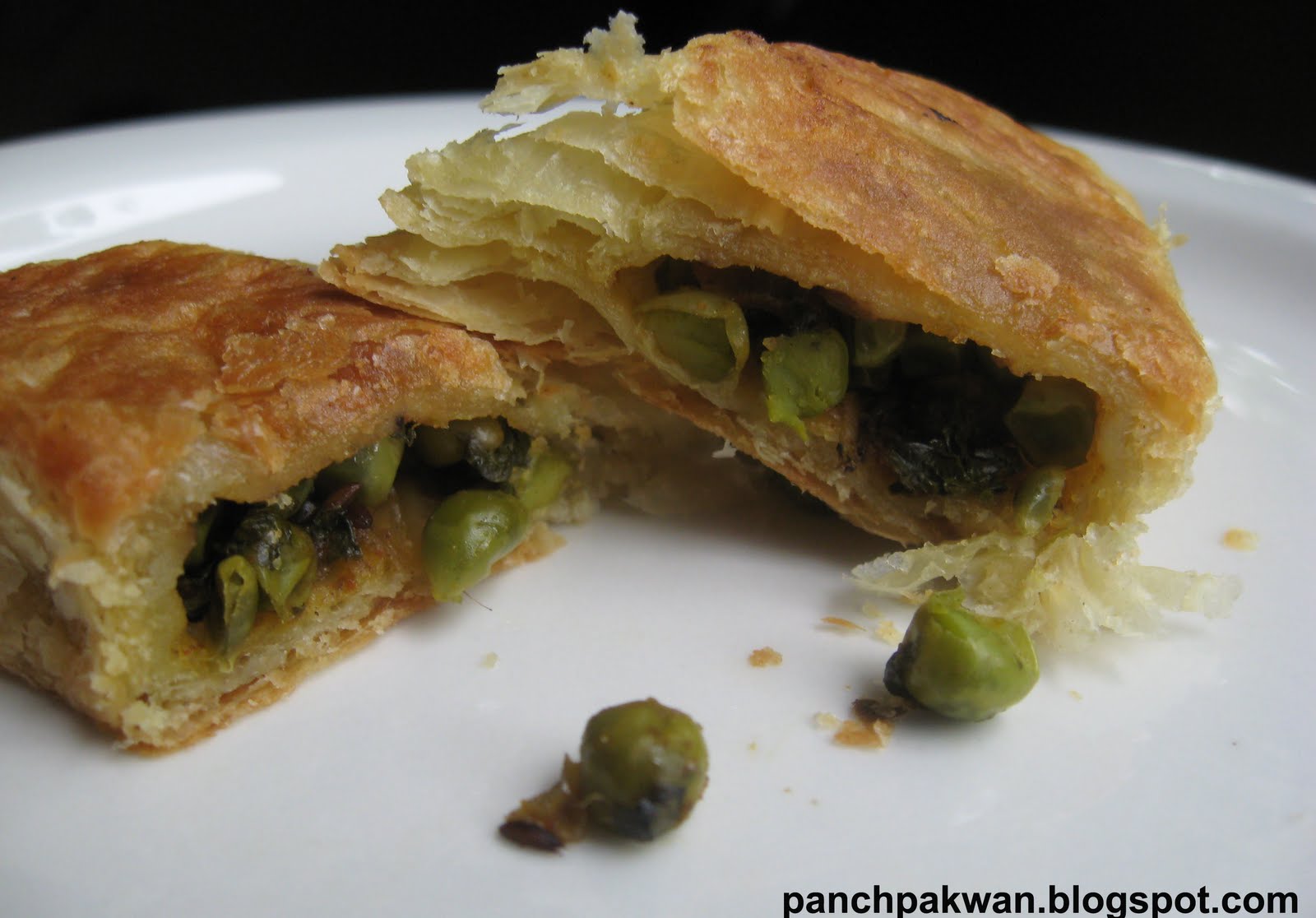 Panch Pakwan: Peas Puff Pastry / Matar ki puff pastry