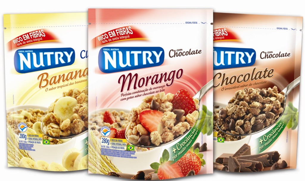 O leite com cereal matinal perfeito