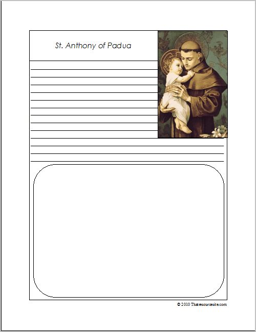 That Resource Site: June 8 - More St. Anthony of Padua resources