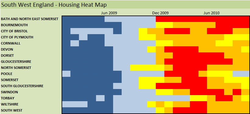 UK Bubble UK Economy: UK Economy - Housing heat map
